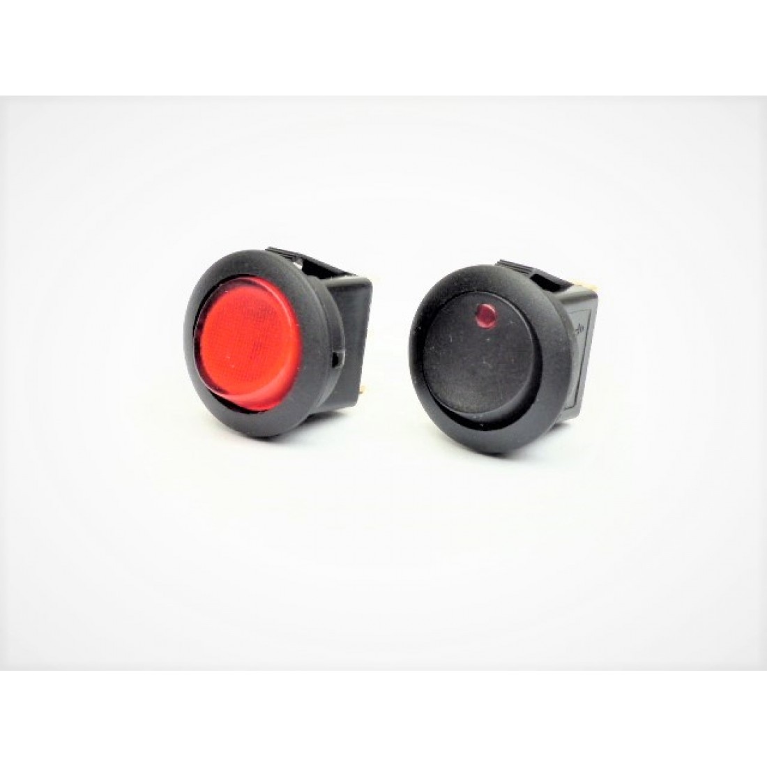 Mini Round Rocker Switch With LED