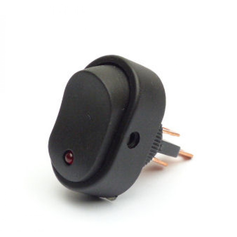 Oval Rocker Switches With LED