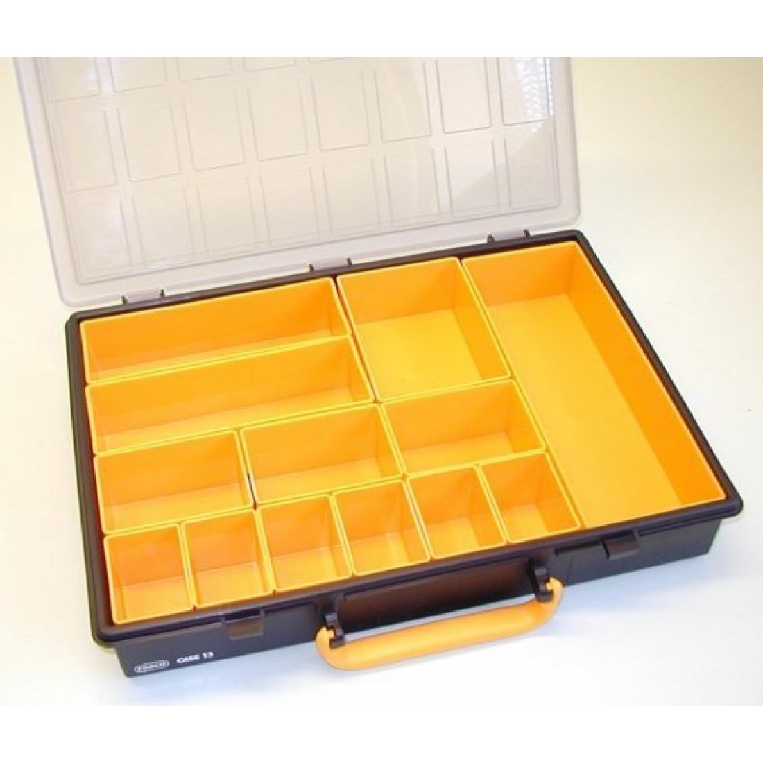 Storage Box With Removable Compartments & Carry Handle
