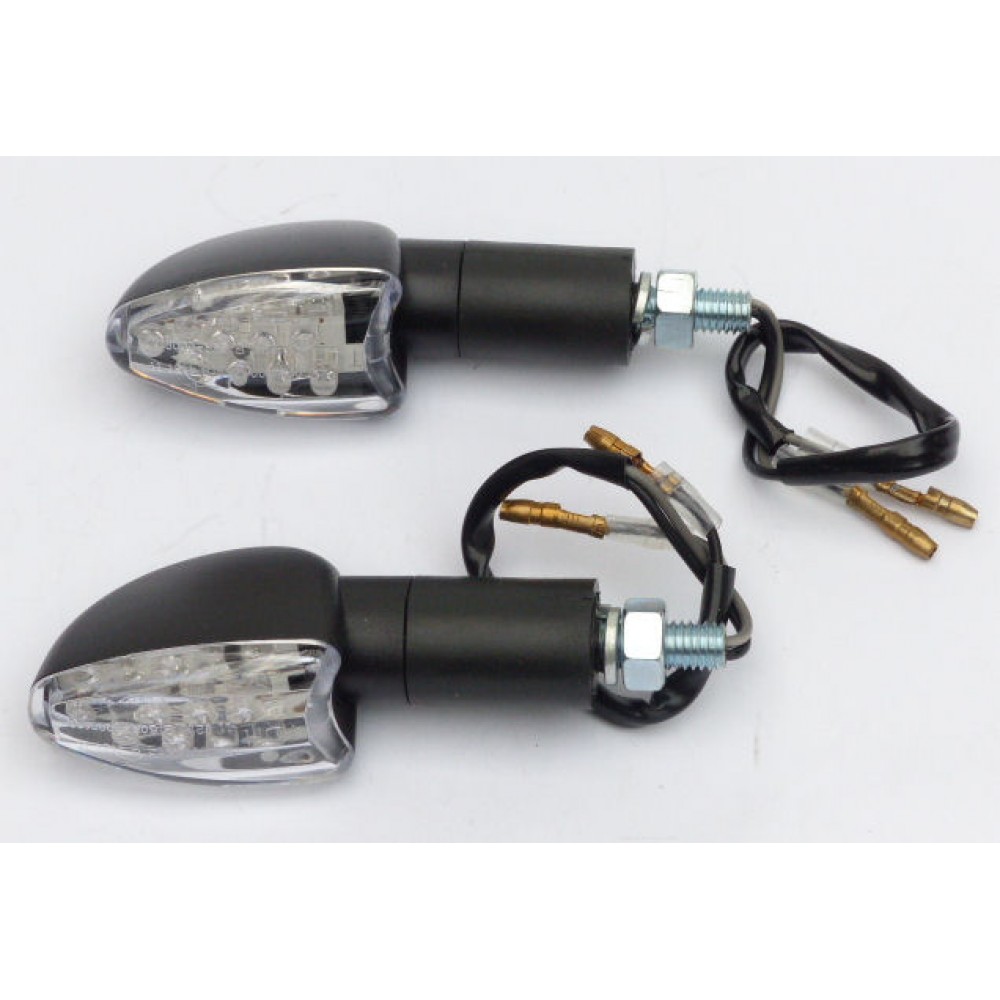 Universal motorcycle LED Indicators - Pair - Long Stem
